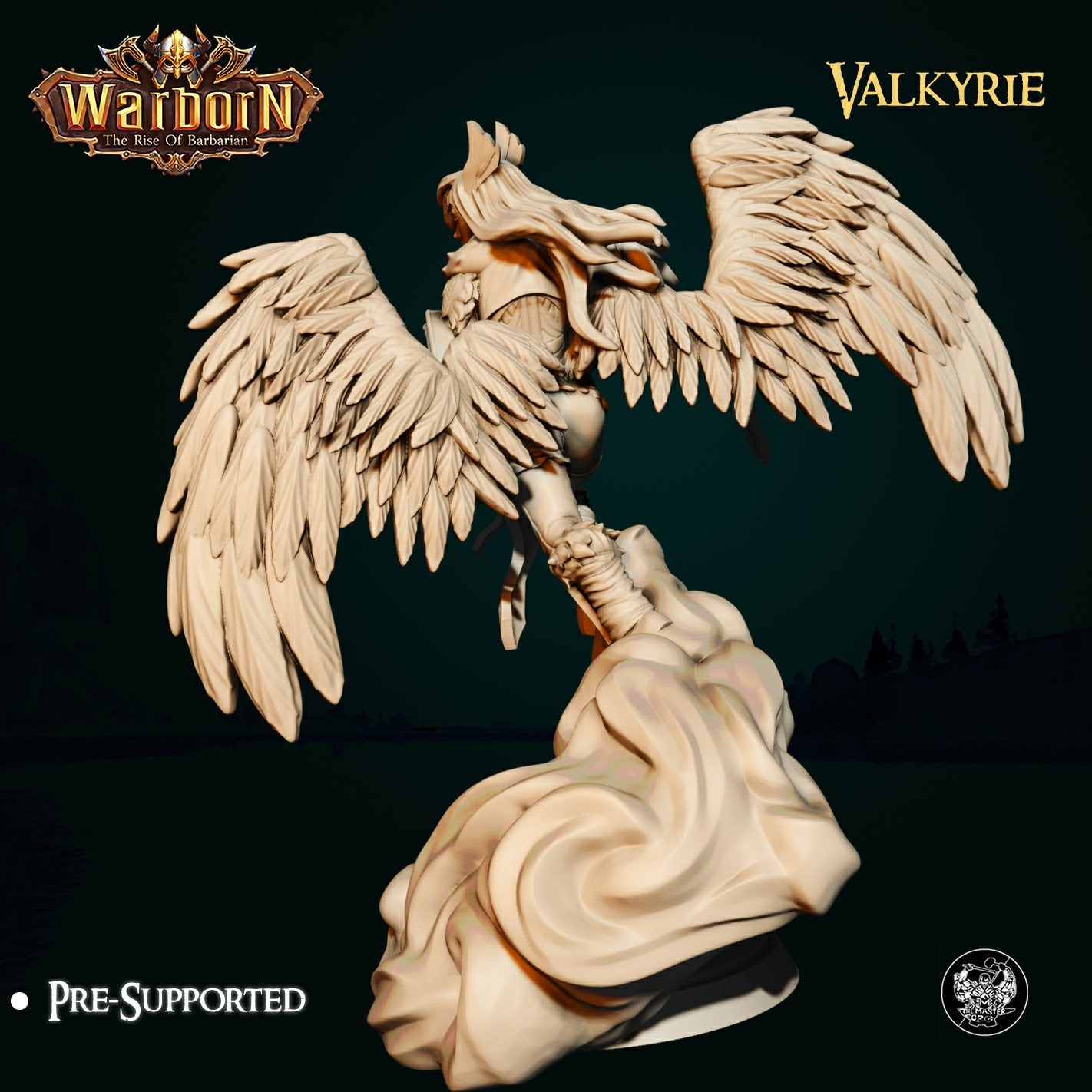 Valkyrie Warrior • Warborn Rise of the Barbarian • Miniature •3D Resin ...