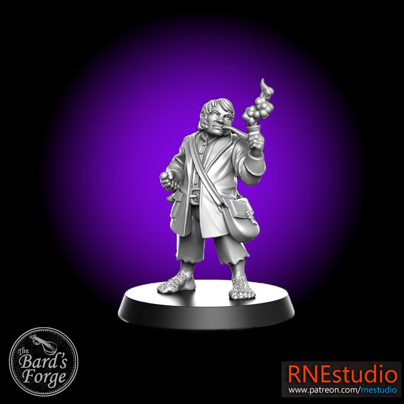 5pc Set Hobbit Halflings Lord of the Rings Inspired Miniature 3D Resin ...