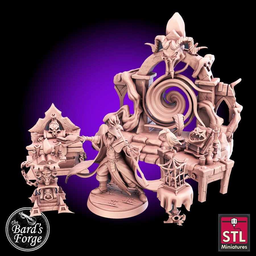 Full 6pc Set Magical Wizard Sorcerer Props 3D Resin Printed - Etsy UK