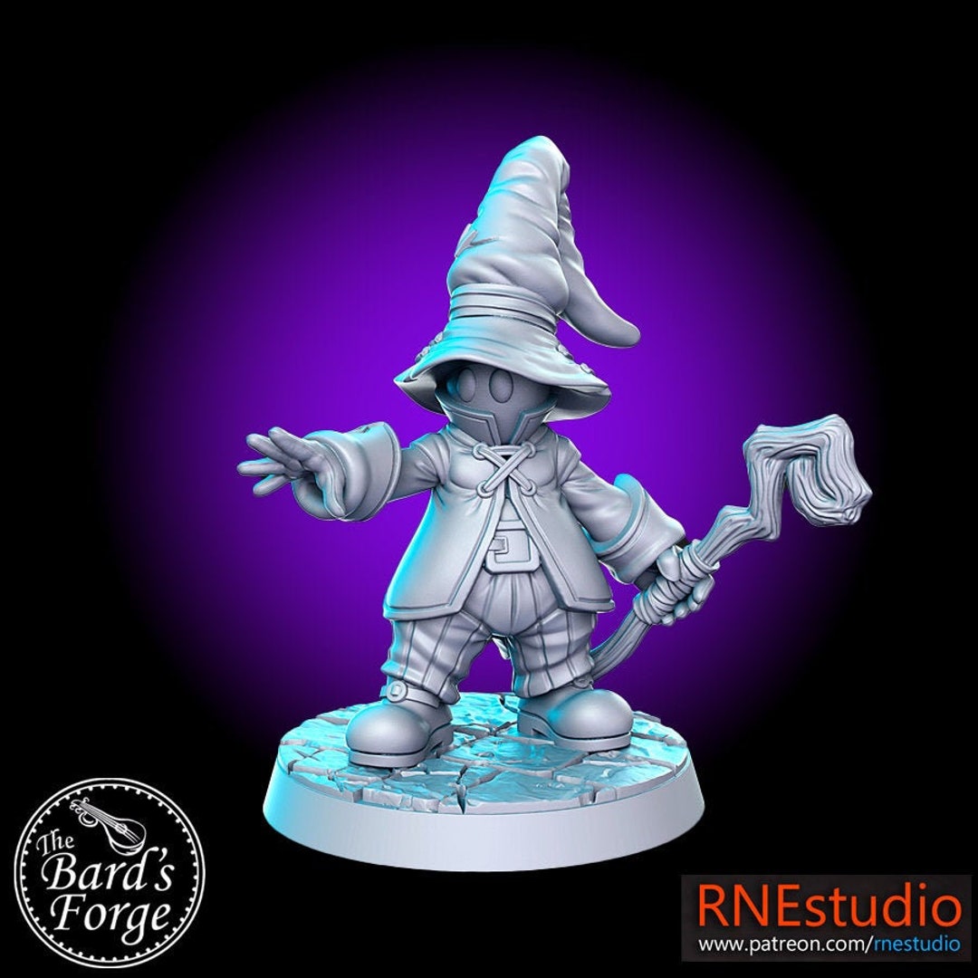 Biboru • Mage • Classic JRPG • RN Estudio • 3D Resin Printed 28-32mm ...