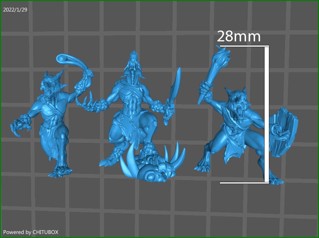 Icewind Kobolds Cast N Play Miniature 3D Resin Printed | Etsy