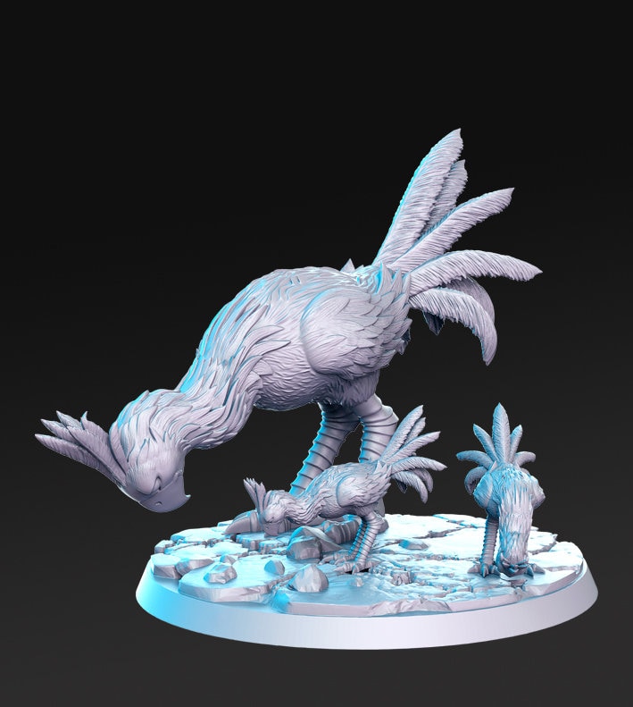 4pc Chuco-strider Pack Classic JRPG Miniature 3D Resin Printed 28-32mm ...