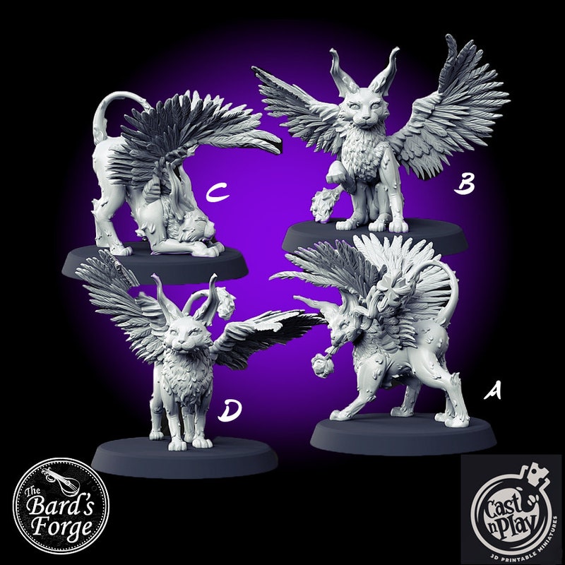 Winged Cat - Etsy