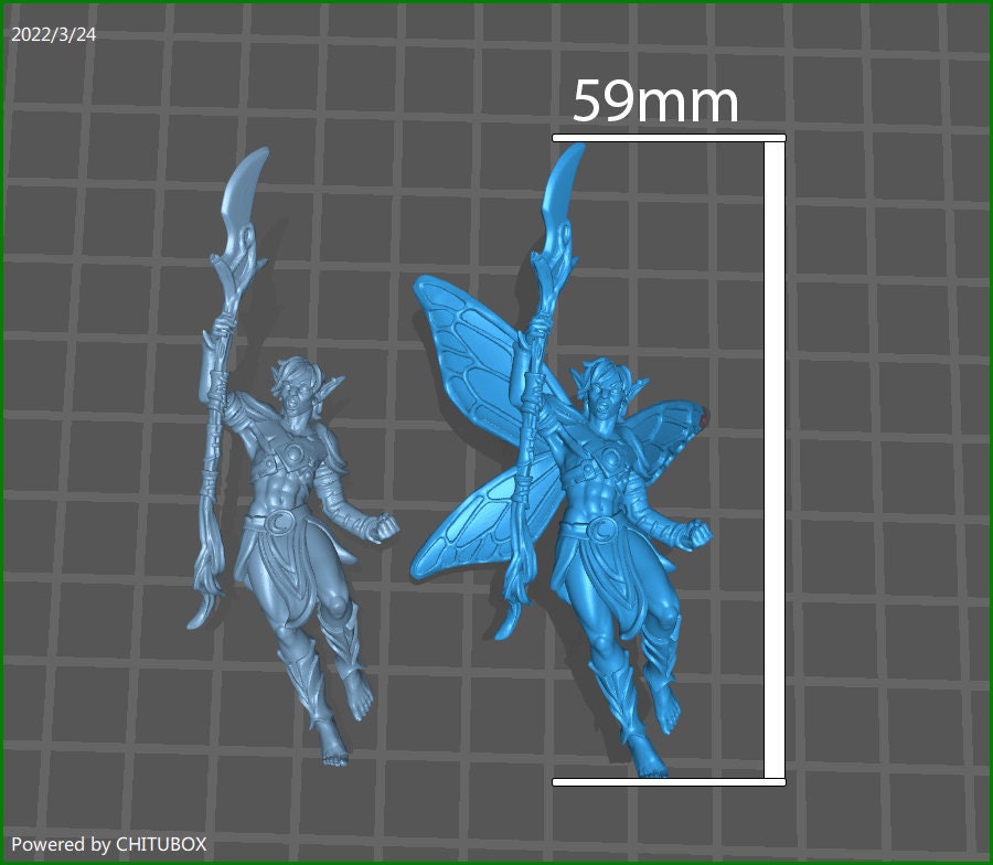 Fairy 3 / Elf Sprite Fey Feywild Galaad Miniatures - Etsy