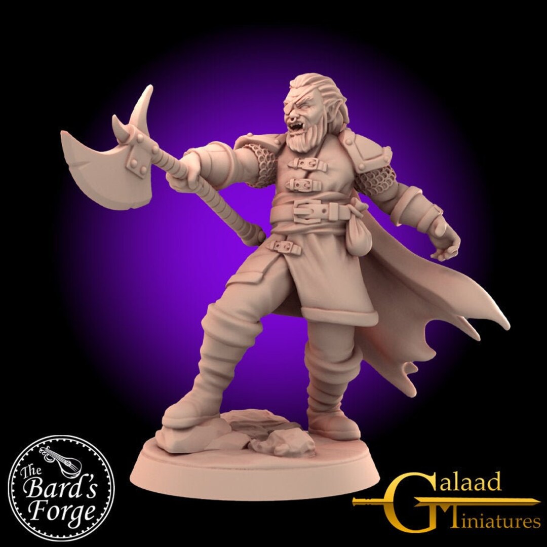 Half Orc Bandit Assassin Rogue Thief Galaad Miniatures Into the Woods ...