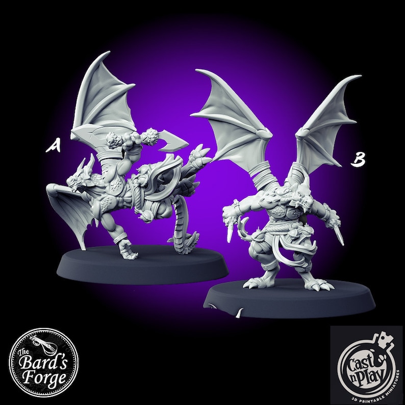 Winged Kobold 'ilnox the Bomber 3D Resin Printed - Etsy