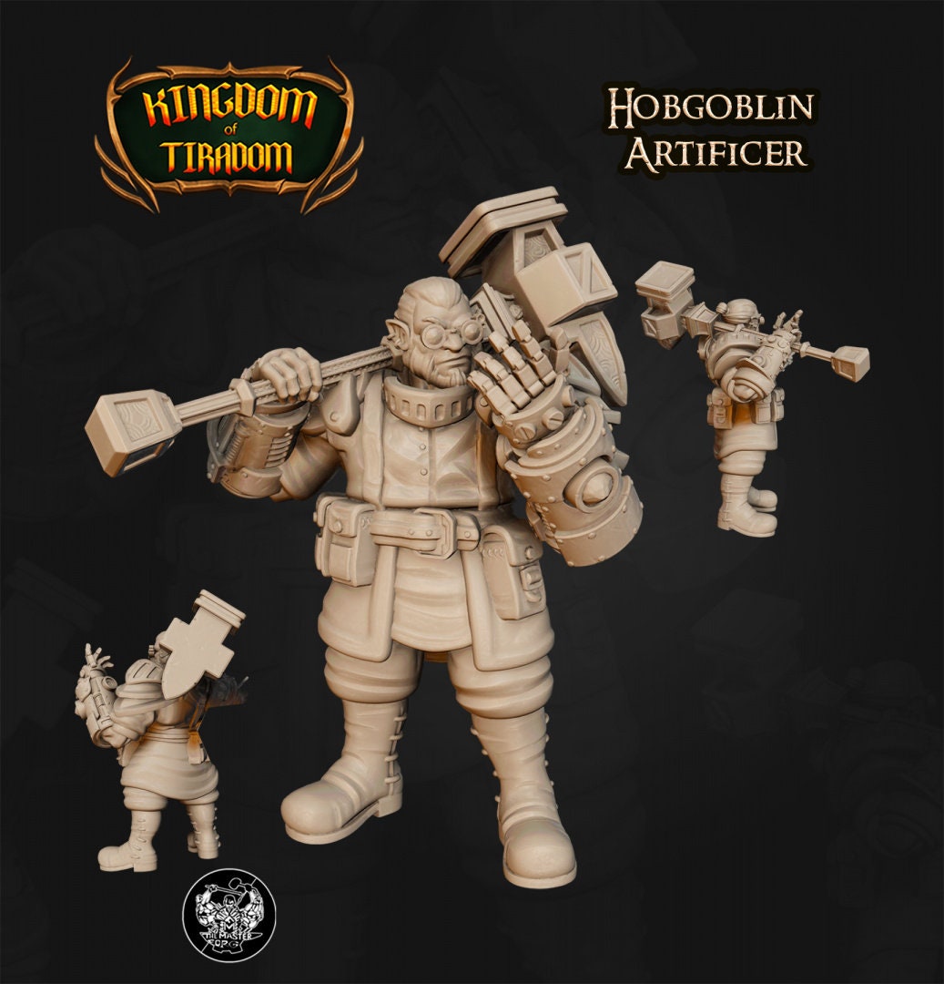 Hobgoblin Artificer Miniature 3D Resin Printed 28-32mm | Etsy