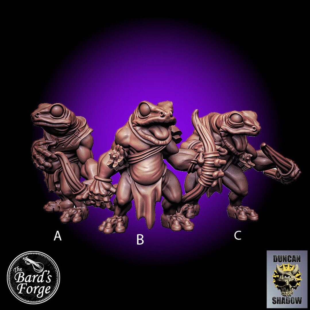 Boggard Bullywug Archer Warrior • Frog Folk • Duncan Shadow • Miniature ...