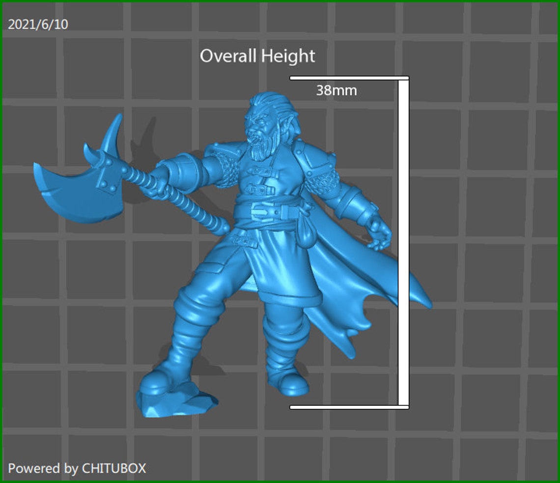 Half Orc Bandit Assassin Rogue Thief Galaad Miniatures - Etsy