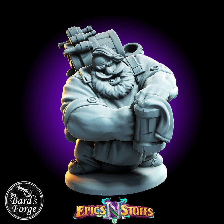 Dwarven Dwarf Barkeep Variant Epics N Stuffs Resin 3D - Etsy