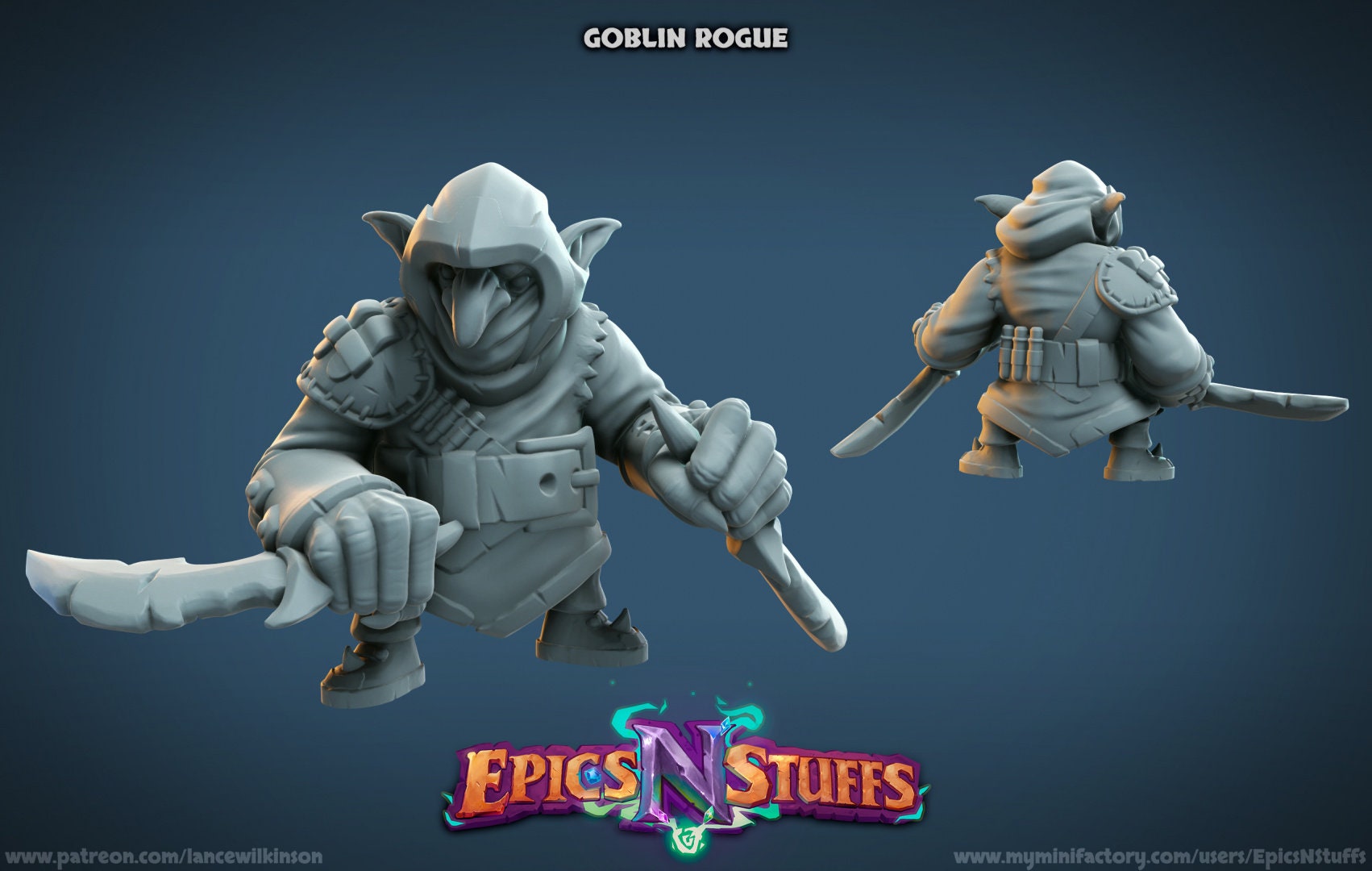 Goblin Rogues • Epics N Stuffs • Resin 3D Printed • 28-32mm Tabletop ...