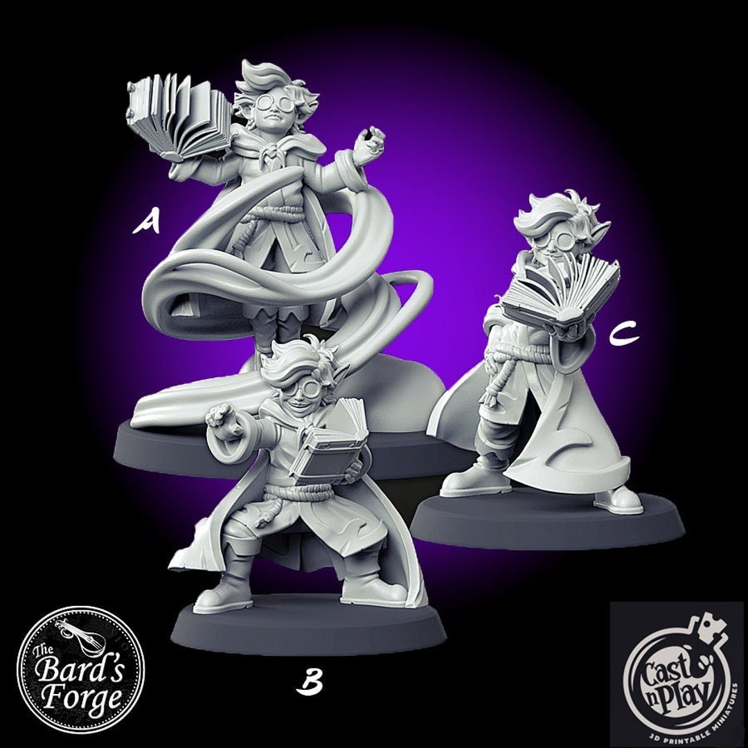 Apprentice Mage Boy Wizard • Cast N Play • 3D Resin Printed Miniature ...