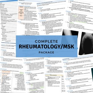 Rheumatology/msk Complete - Etsy