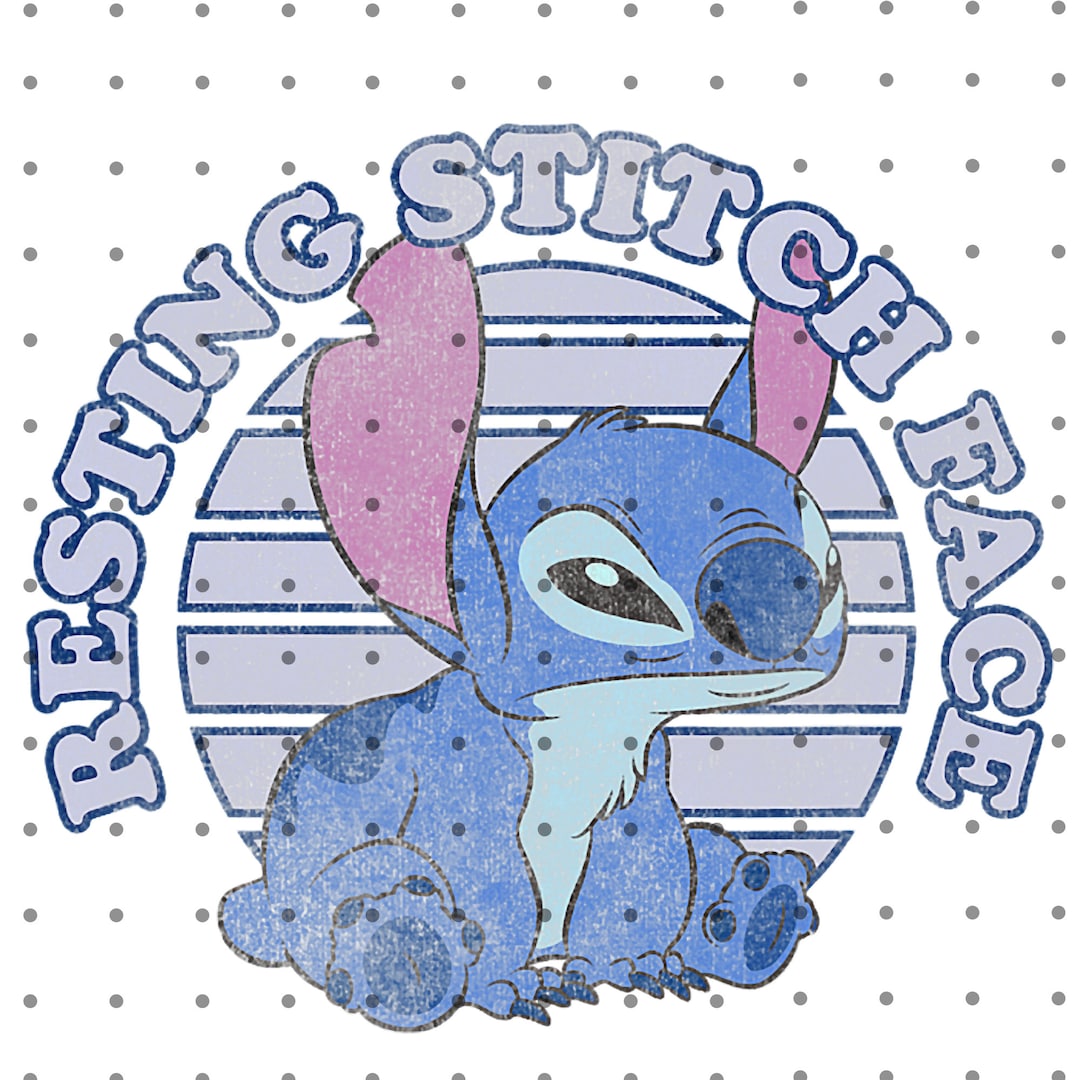 Lilo Stitch Resting Stitch Face - Etsy
