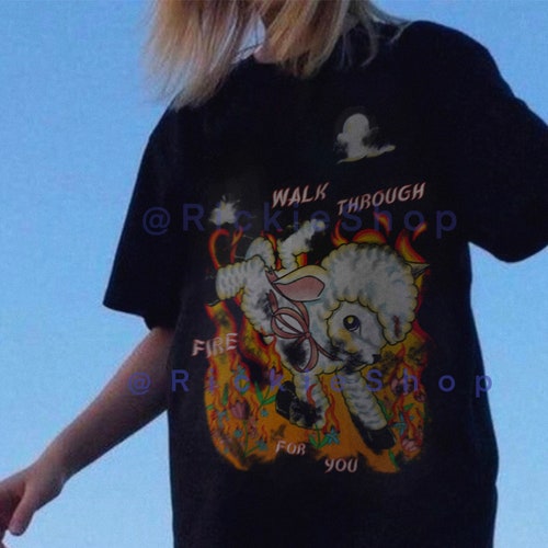 Walk Through Fire for You Sweatshirt Harryween Sweater Flame - Etsy