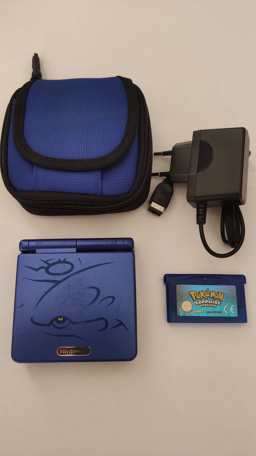 Nintendo Game Boy SP Kyogre AGS 001 With Case and Pokemon - Etsy