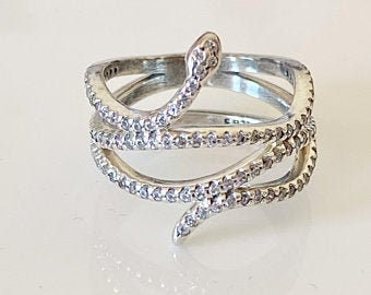 Pandora Snake Ring - Etsy