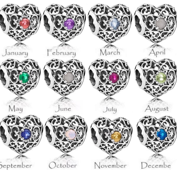 Pandora Birthstone Charms - Etsy