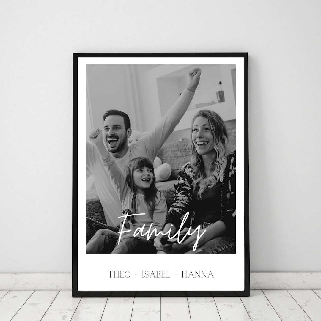 Personalized Family Poster | Gift for Mom Dad Husband Wife | Mural ...