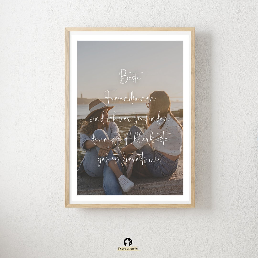 Personalized Poster Friendship With Photo Gift Best Friend Photo Gift ...