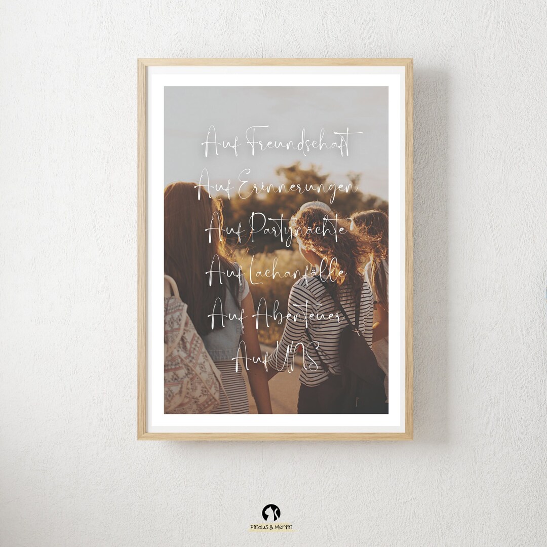 Personalized Poster Friendship With Photo Gift Best Friend Photo Gift ...