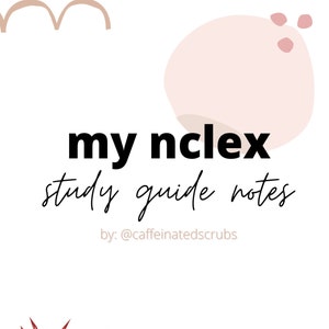 NCLEX-RN Study Guide Notes | 46 Page Study Sheet | PDF Digital File ...