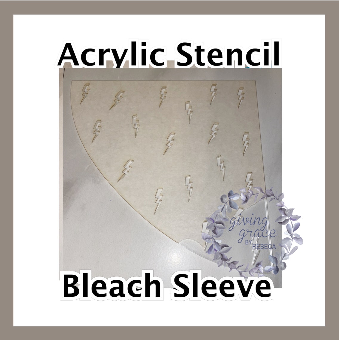 Acrylic Bleach Template Stencil for T-shirt - Etsy