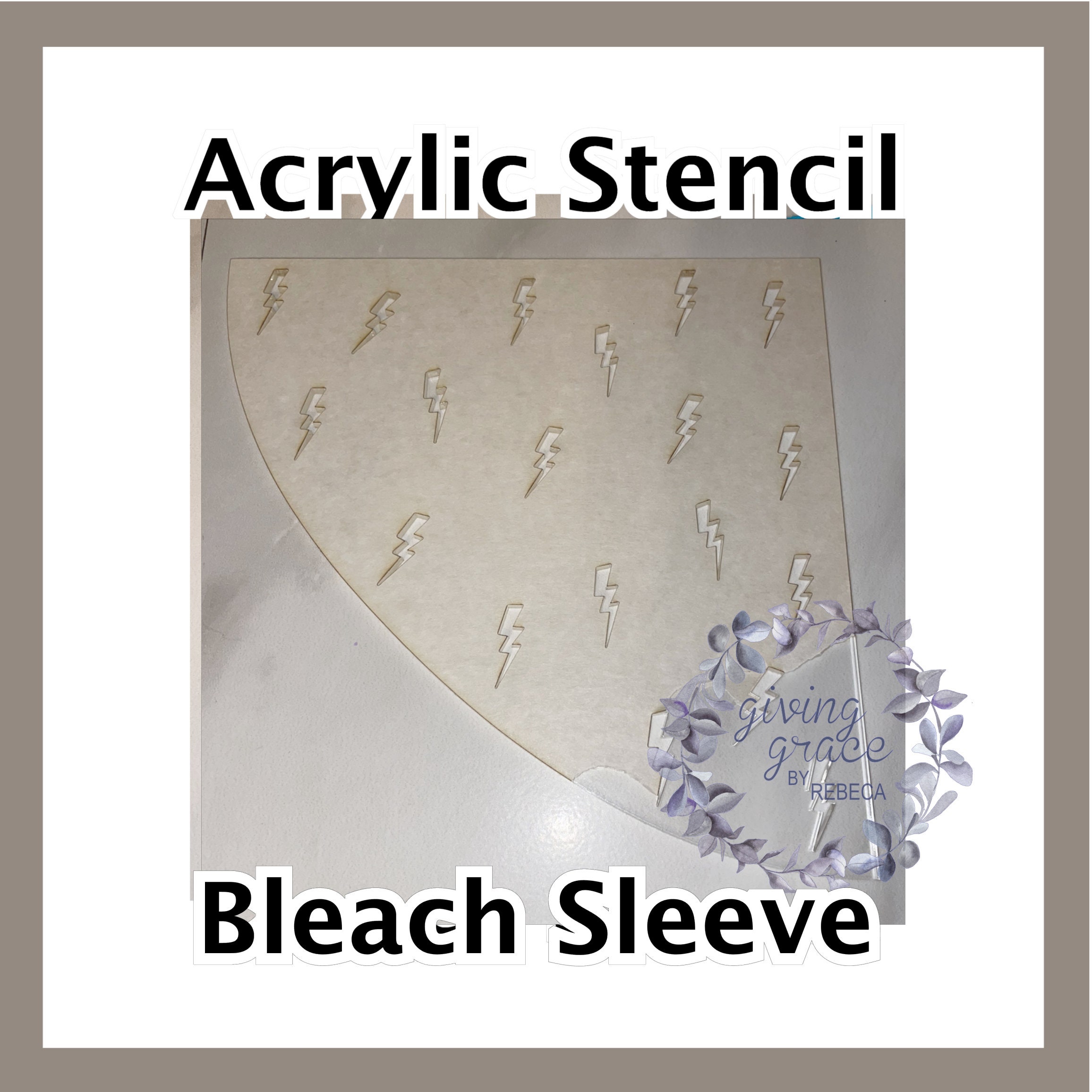 Acrylic Bleach Template Stencil for T-shirt - Etsy