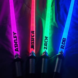 Personalized Light up Space Saber (set of 2) - Etsy