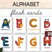 Alphabet ABC Flash Cards Animal Theme Printable for Preschool | Etsy
