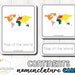 SEVEN CONTINENTS Nomenclature Cards Montessori Learning | Etsy