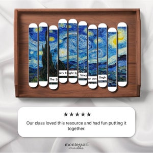 VINCENT VAN GOGH Activity Bundle Montessori Inspired - Etsy