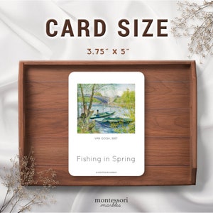 VINCENT VAN GOGH Flash Cards Famous Artists Famous Paintings Art ...