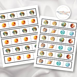 Solar System CUTTING PRACTICE Strips | Fine Motor Skills | Montessori ...