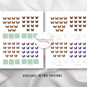 BUTTERFLY Counting 1 to 20 | Kindergarten Math | Learn to Count ...