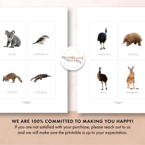AUSTRALIAN ANIMALS Flash Cards | Montessori Inspired Learning Resources ...