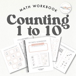 Math Counting 1-10 Workbook | Montessori Mathematics | Number ...
