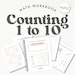 Math Counting 1-10 Workbook | Montessori Mathematics | Number ...