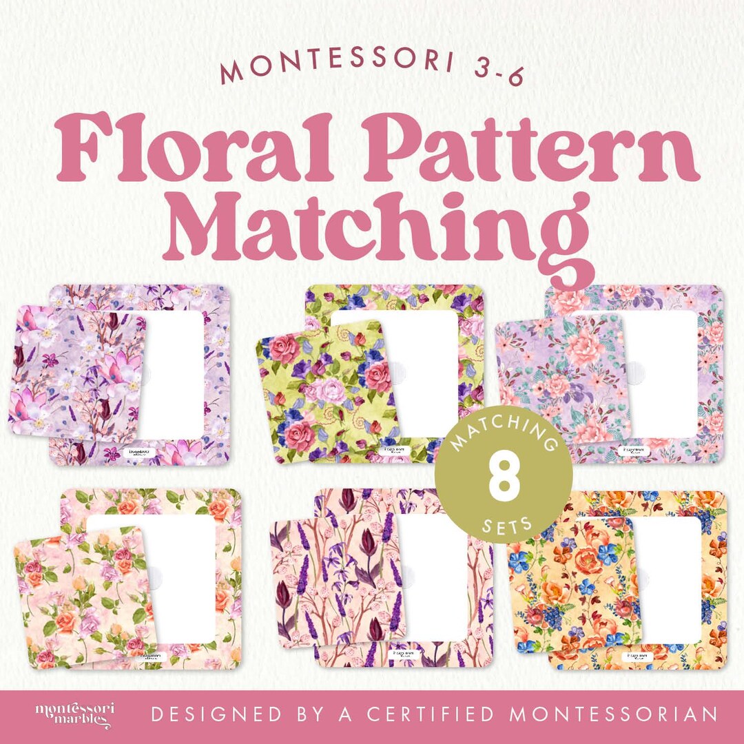 Spring Flowers Pattern Matching | Visual Discrimination Picture ...