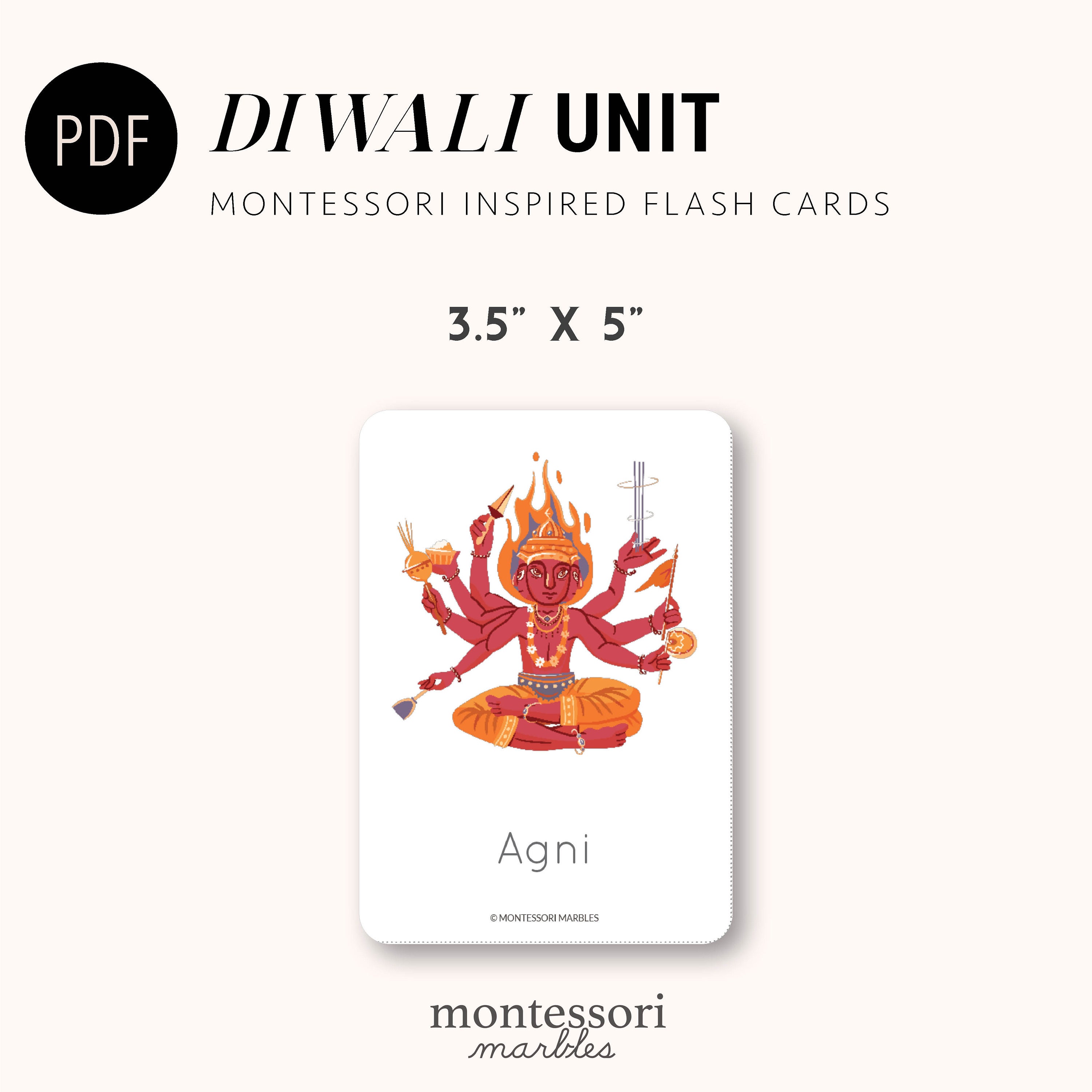 HINDU Gods Flash Cards Montessori Inspired Activity Cultural ...