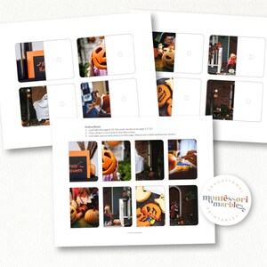 HALLOWEEN Montessori Picture Matching Activity, Toddlers Matching Game ...
