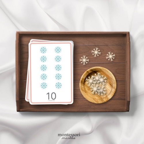 Counting Penguins Montessori Winter Printable. Preschool - Etsy