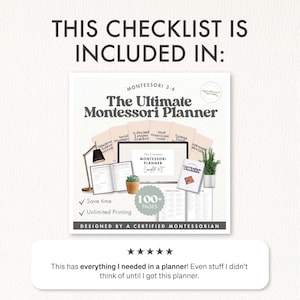 Montessori Curriculum Checklist 3-6: Homeschool & Classroom PDF - Etsy