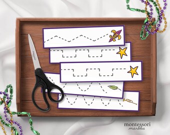 Unicorn Cutting Practice Cutting Strips for Fine Motor - Etsy