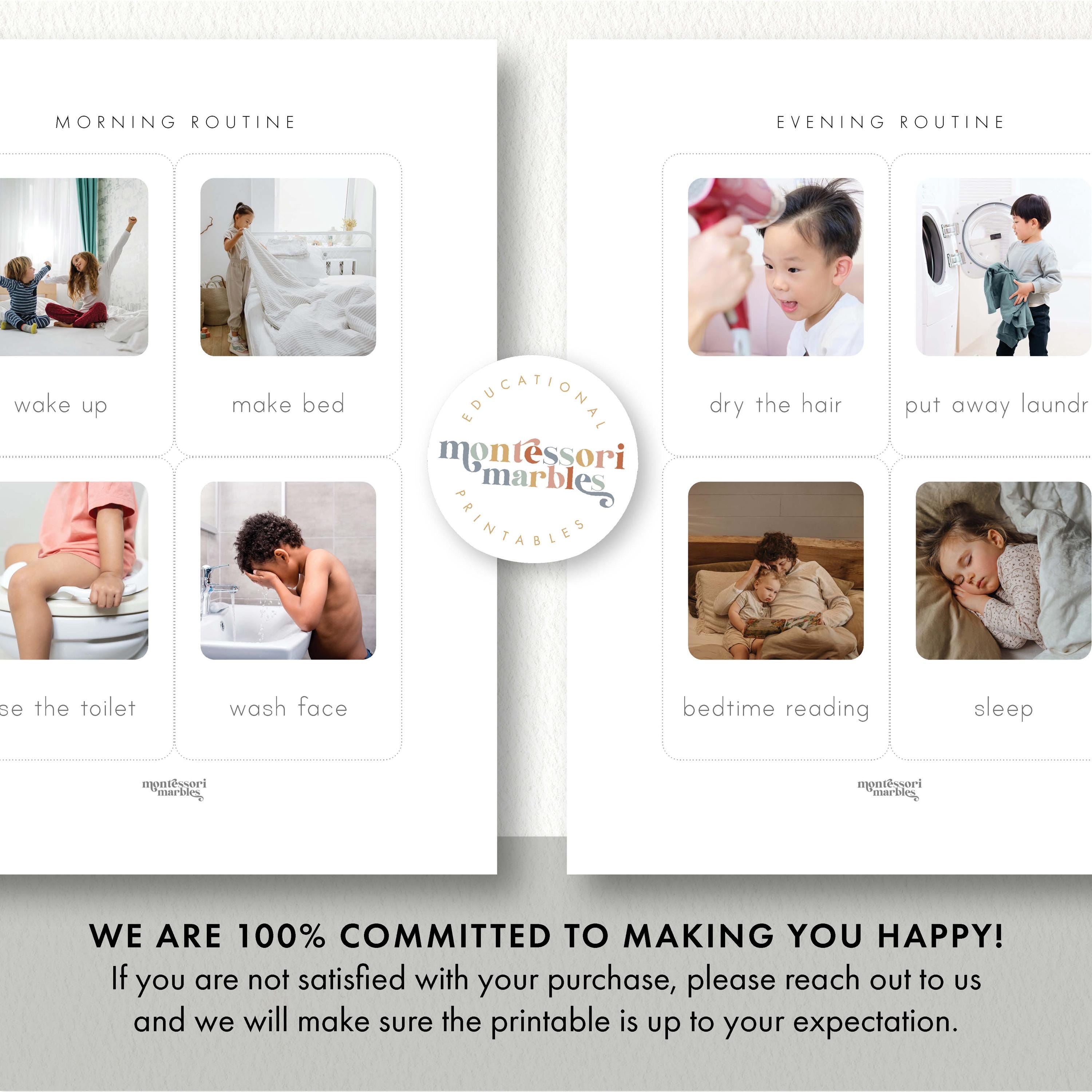 Toddler Routine Flash Cards | Montessori Practical Life | Visual ...