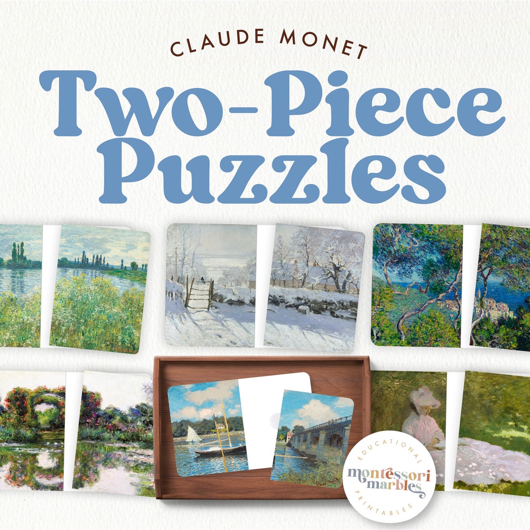 CLAUDE MONET Complete the Picture Cards Activity for Famous Artists ...