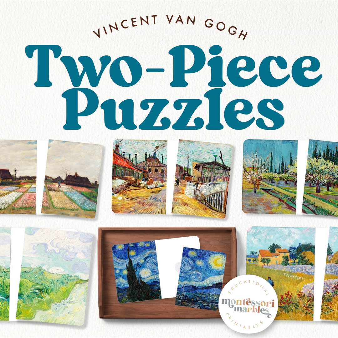 Vincent Van Gogh Complete Pictures PDF | 16 Art Puzzles Ages 3-6 ...