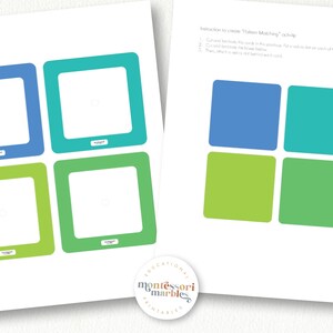 COLORS MATCHING Puzzle Activity, Montessori Inspired, Visual Skills ...