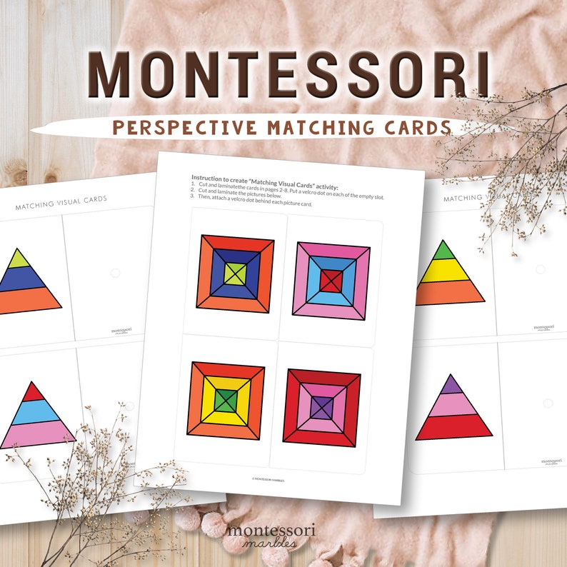 MATH PERSPECTIVE Top View and Side View Matching Cards - Etsy