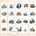 Landmarks Flash Cards in Finnish | Montessori World Geography Learning ...